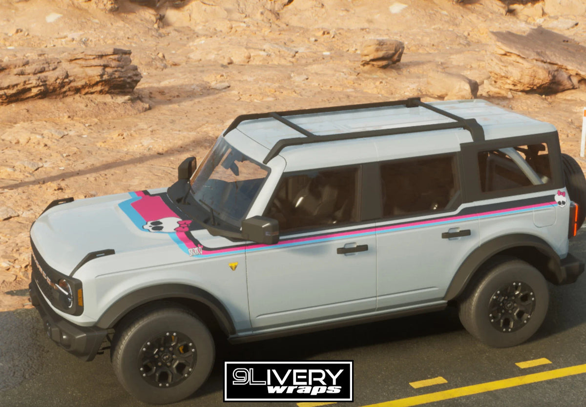 Hauntingly Chic: DIY Monster Style Tri Color Stripes for 2021+ Full Si