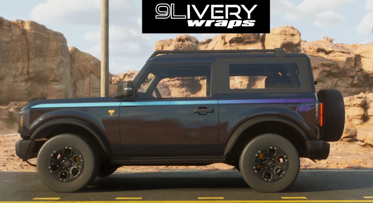 Ford Nite Truck Style Decal Kit for 21+ Ford Bronco - Fits 2 Door and