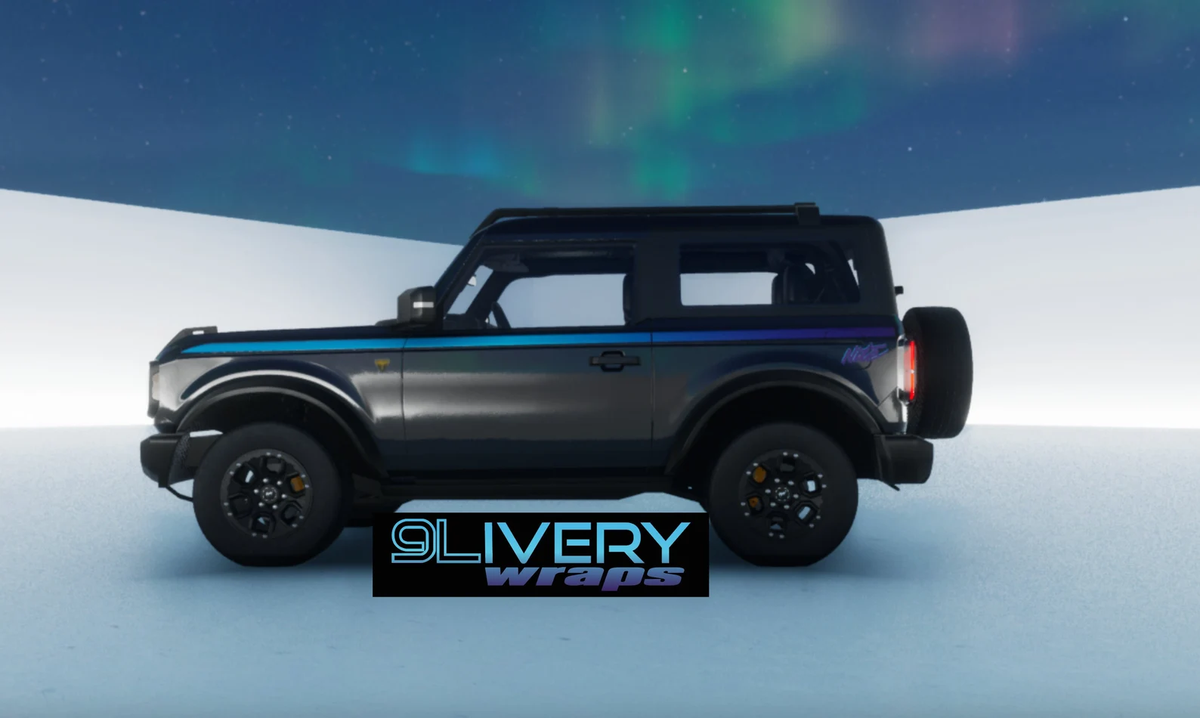 Ford Nite Truck Style Decal Kit for 21+ Ford Bronco - Fits 2 Door and